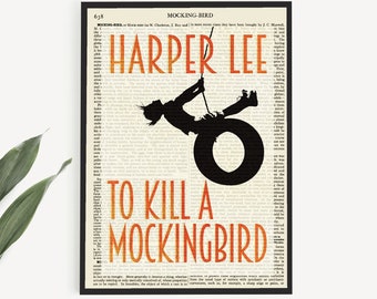 To Kill A Mockingbird Printable Art Print Harper Lee Book | Etsy