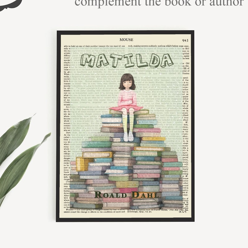 Matilda Book Cover - Etsy UK