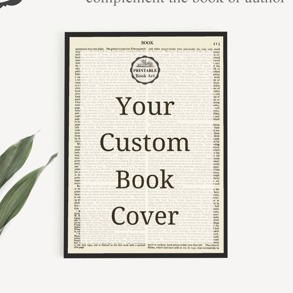 Custom Book Cover Prints - Etsy