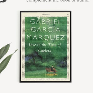 Printable Art 'love in the Time of Cholera' Book Cover Print, Gabriel ...