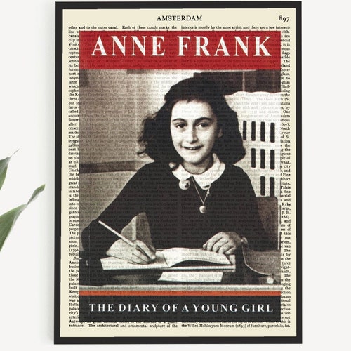 Printable Book Cover Page of the Diary of Anne Frank on - Etsy