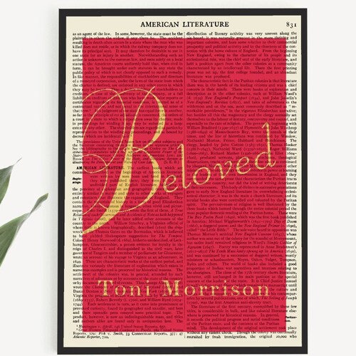 Printable 'beloved' Book Cover Wall Art Print | Etsy