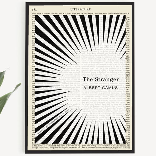 Printable Book Cover of 'the Stranger' by Albert Camus | Etsy