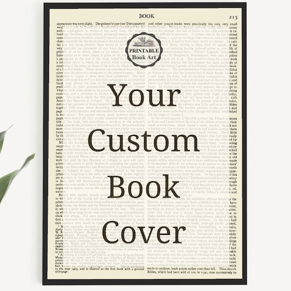 PrintableBookArt - Etsy
