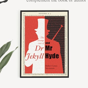 Downloadable 'dr Jekyll and Mr Hyde' Book Cover Art Print on Antique ...
