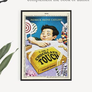 Printable 'the Chocolate Touch' Book Cover Art Poster Print on a ...