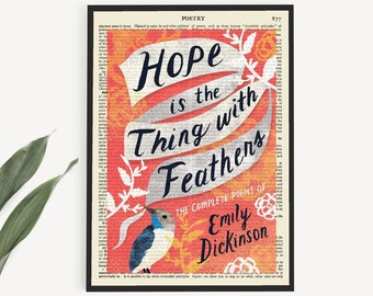 Emily Dickinson Hope | Etsy