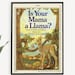 Printable 'is Your Mama A Llama' Book Cover Print on - Etsy