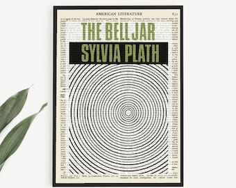 The Bell Jar (sylvia Plath) - Canvas Art Print - Book Cover Wall Art - Etsy