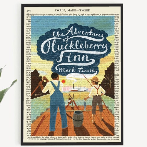 Adventures of Huckleberry Finn Mark Twain Large Literature - Etsy