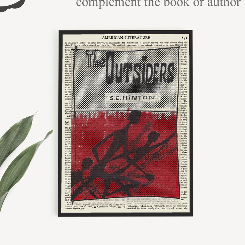 Outsiders Book Cover - Etsy