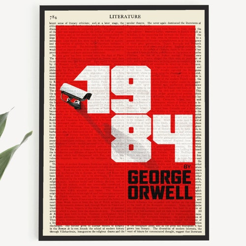 Printable 1984 Book Cover Poster Book Art Print Gift for | Etsy