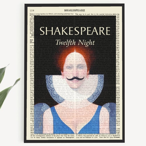 Printable 'twelfth Night' Book Print Shakespeare Play - Etsy