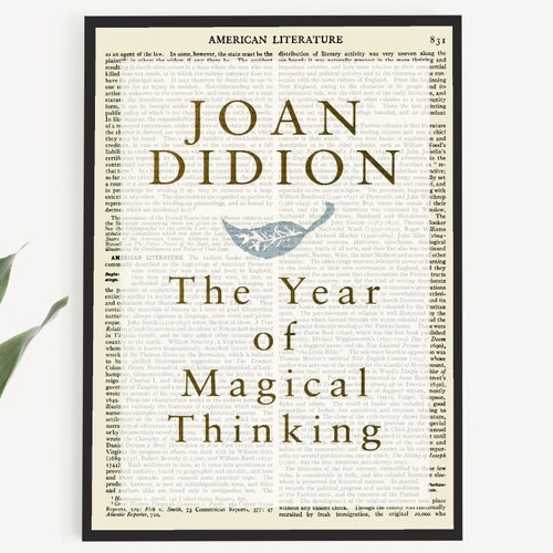 Printable 'the Year of Magical Thinking' Book Cover - Etsy