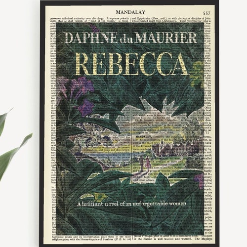 Downloadable 'rebecca' Book Cover Art Print on an Old - Etsy