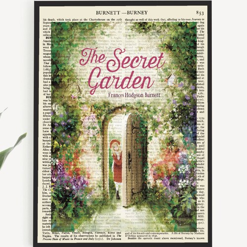 Printable 'the Secret Garden' Book Cover Print | Etsy
