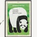 Printable 'panda Bear' Book Cover Art Print on Old Page, Boys Nursery ...