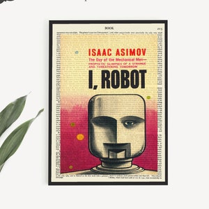 Printable 'I Robot' Book Cover on an Antique Encyclopedia Britannica ...