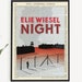 Printable 'night' Book Cover Art Print on Vintage Encyclopedia Page ...
