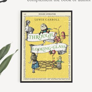 Printable 'through the Looking Glass' Book Cover Print | Etsy