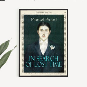 Printable 'in Search of Lost Time' Book Cover Art Print on Encyclopedia ...