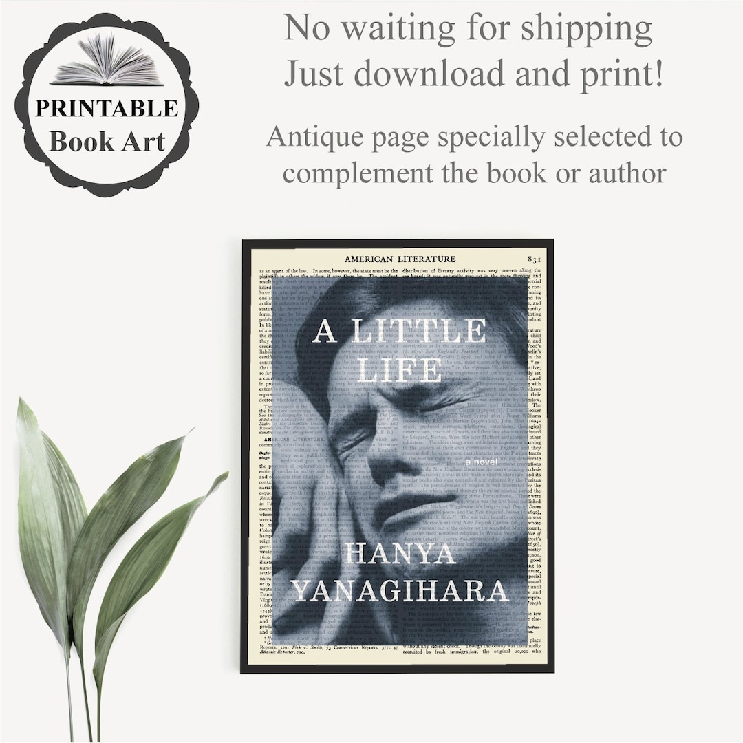 Downloadable Art Print 'A Little Life' Book Cover Poster on an Old Page ...