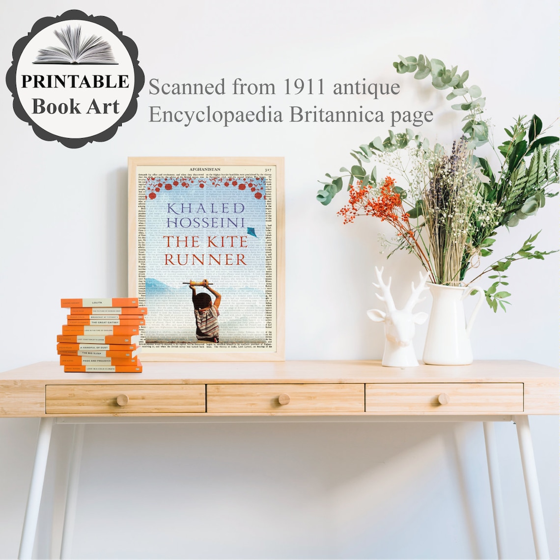 Printable Book Cover Poster of 'the Kite Runner' by - Etsy