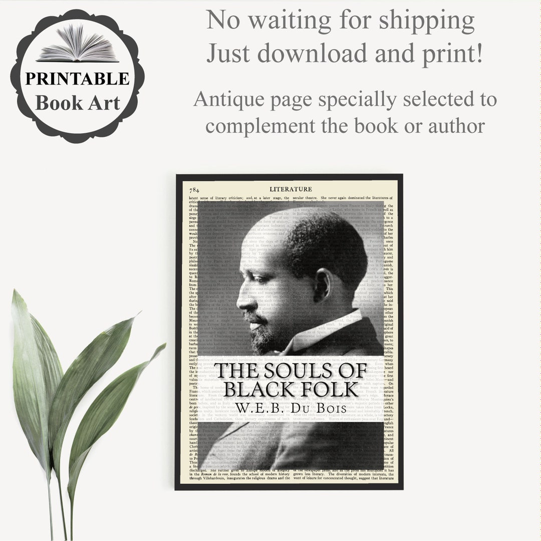Printable Book Cover of 'the Souls of Black Folk' on Old Page, Home ...