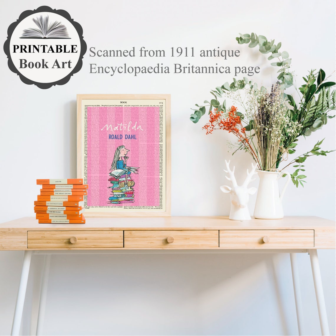 Printable 'matilda' Book Poster Print on Old - Etsy