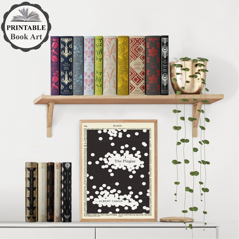 Printable 'the Plague' Book Cover Poster by Albert | Etsy