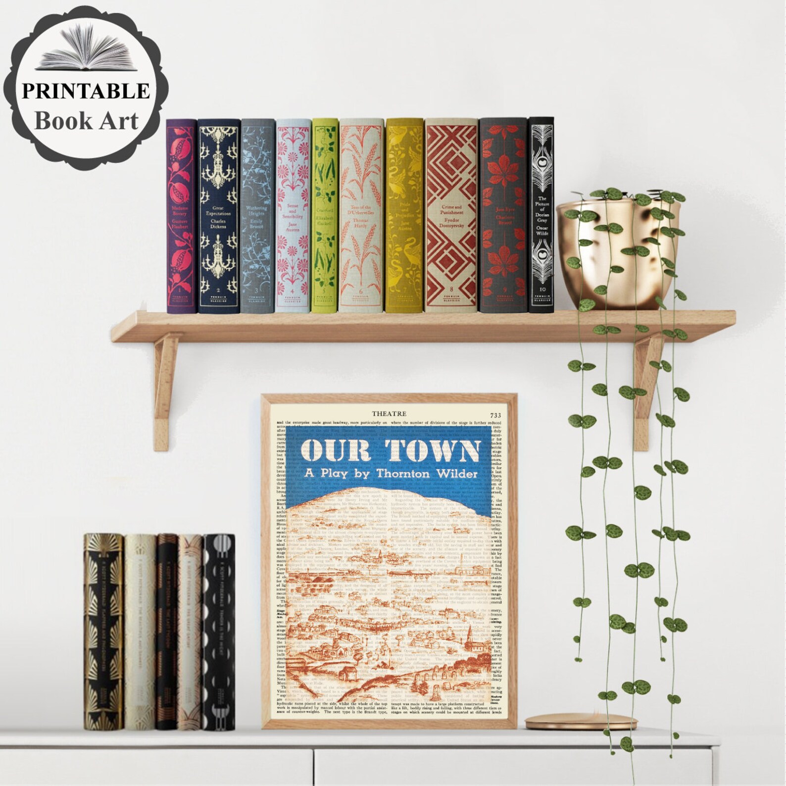 Printable 'our Town' Play Book Cover Art Print - Etsy Canada