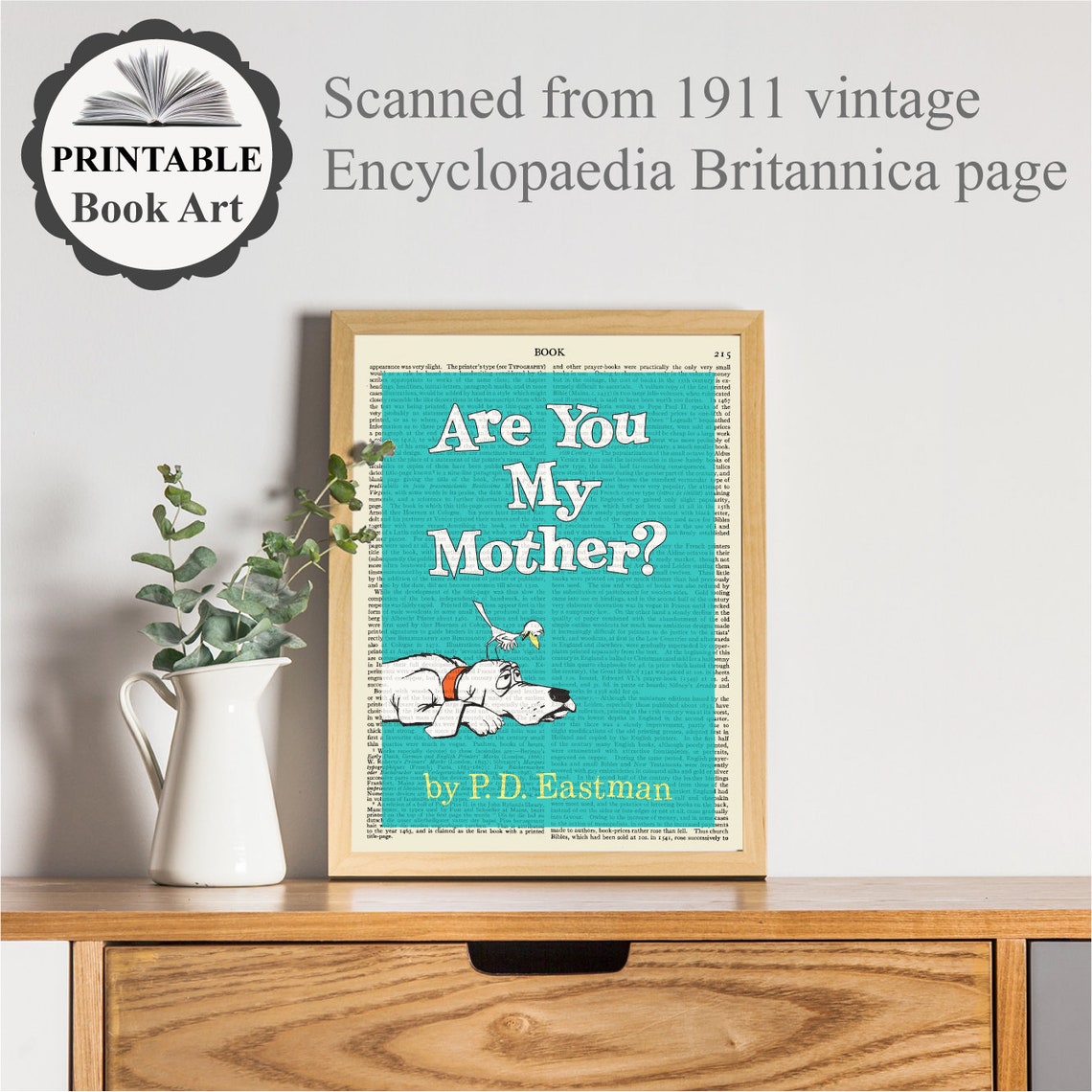 Printable 'are You My Mother' Book Cover Poster Print | Etsy
