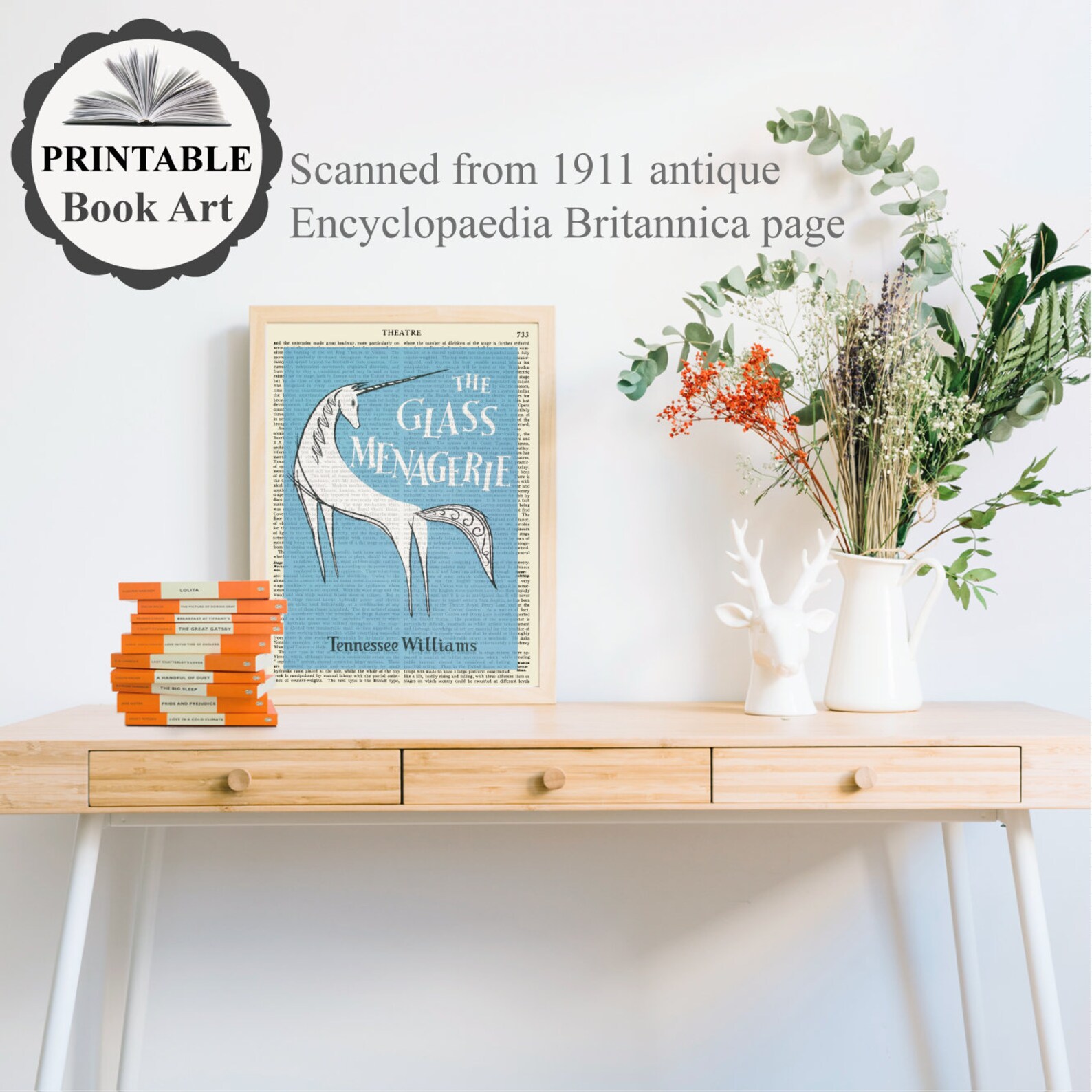 Downloadable 'The Glass Menagerie' Art Print on Old | Etsy