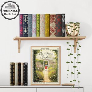 Printable 'the Secret Garden' Book Cover Print, Literary Poster Prints ...