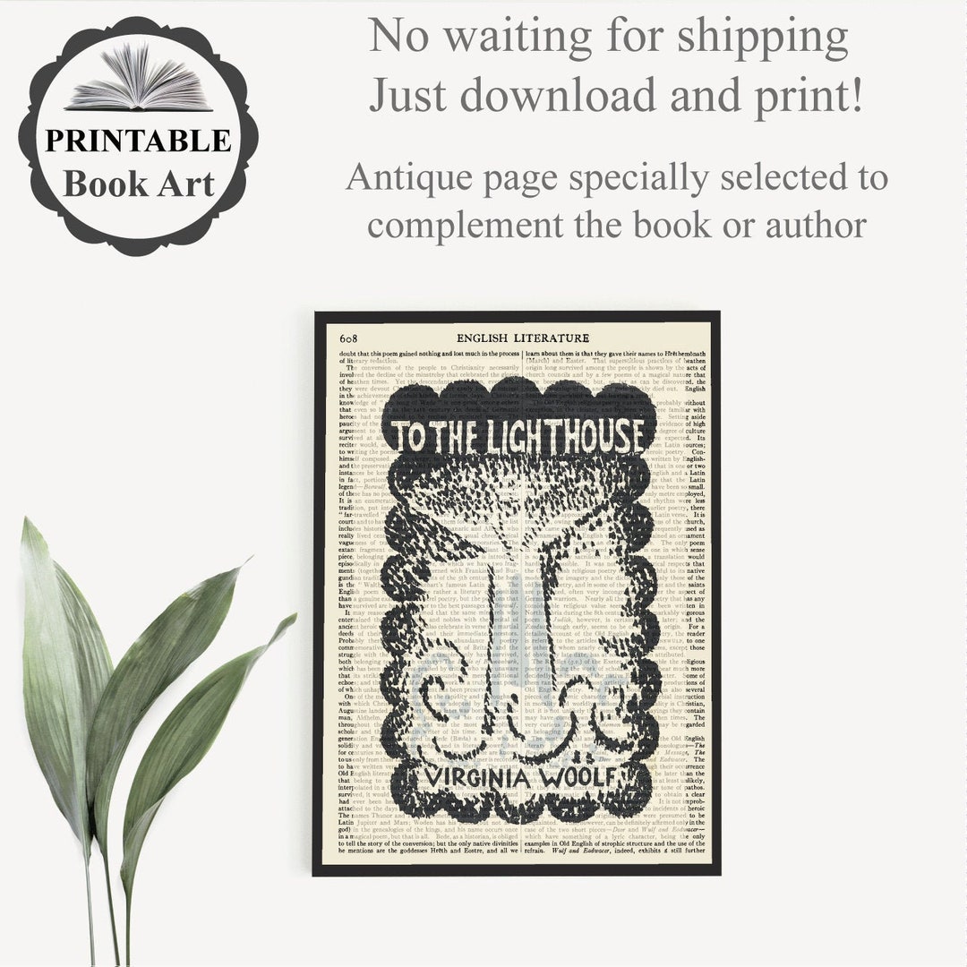 Printable 'to the Lighthouse' Book Cover Art on Encyclopaedia Page ...