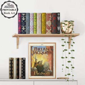 Printable 'redwall' Book Art on Old Encyclopedia Page, Brian Jacques ...