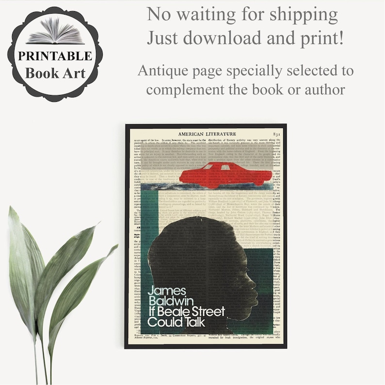Printable 'if Beale Street Could Talk' Book Cover Art | Etsy