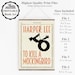 Printable to Kill A Mockingbird Print, Harper Lee Book Cover Page on ...