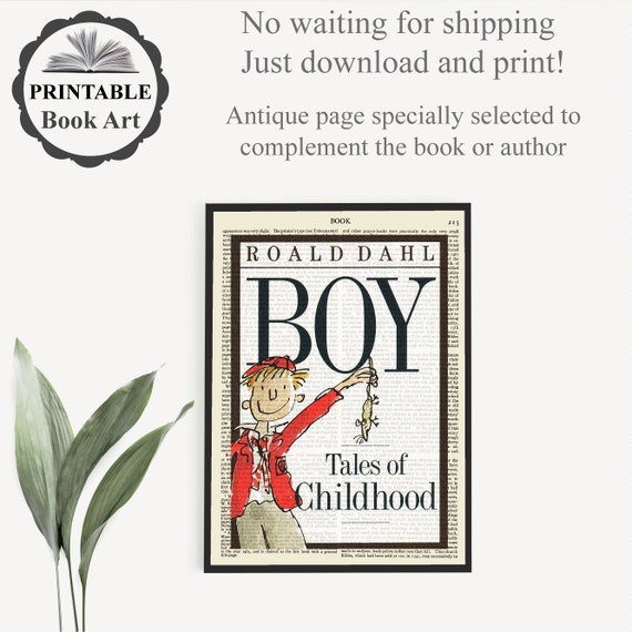 A Printable 'boy Tales of Childhood' Book Cover | Etsy