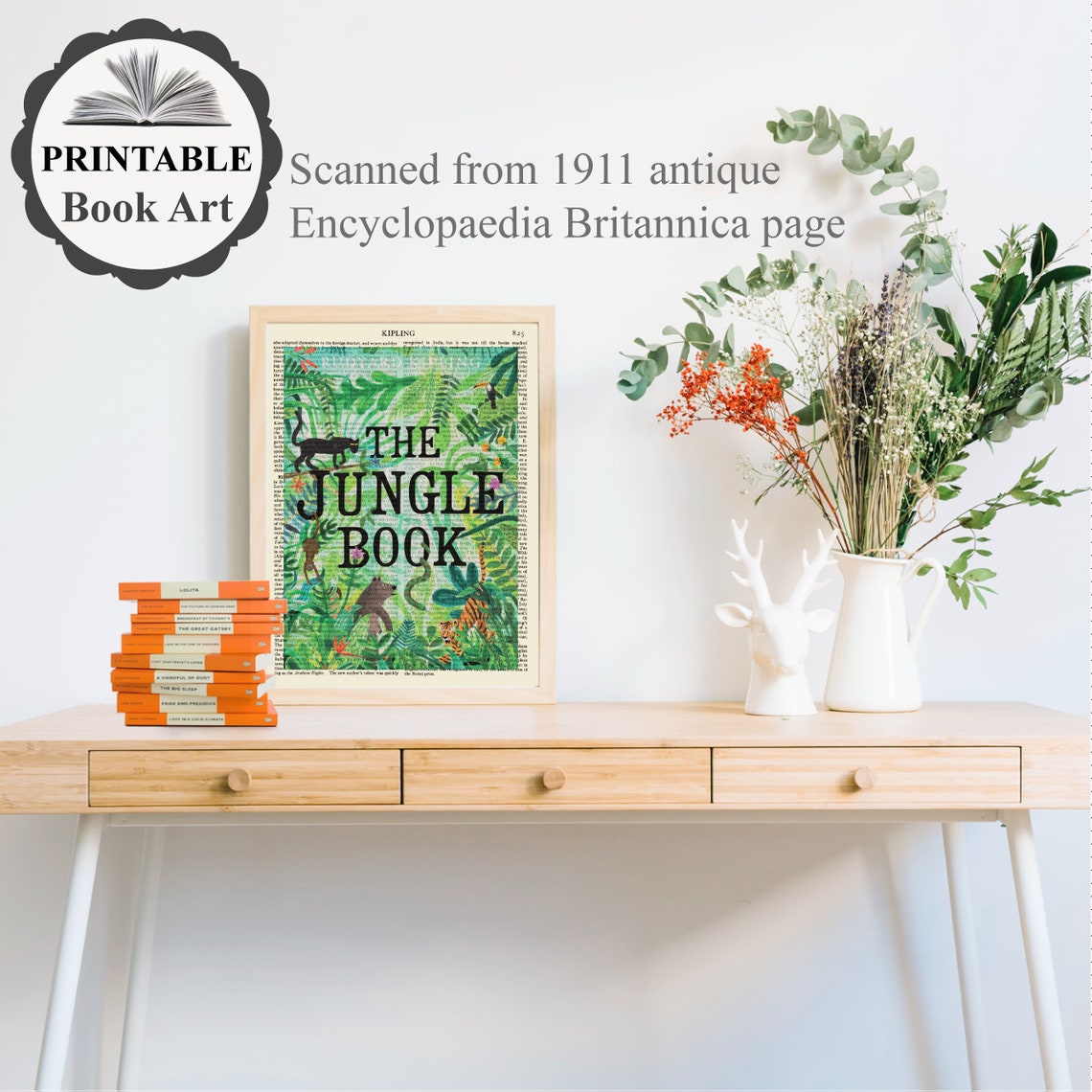 Printable 'the Jungle Book' Rudyard Kipling Poster | Etsy