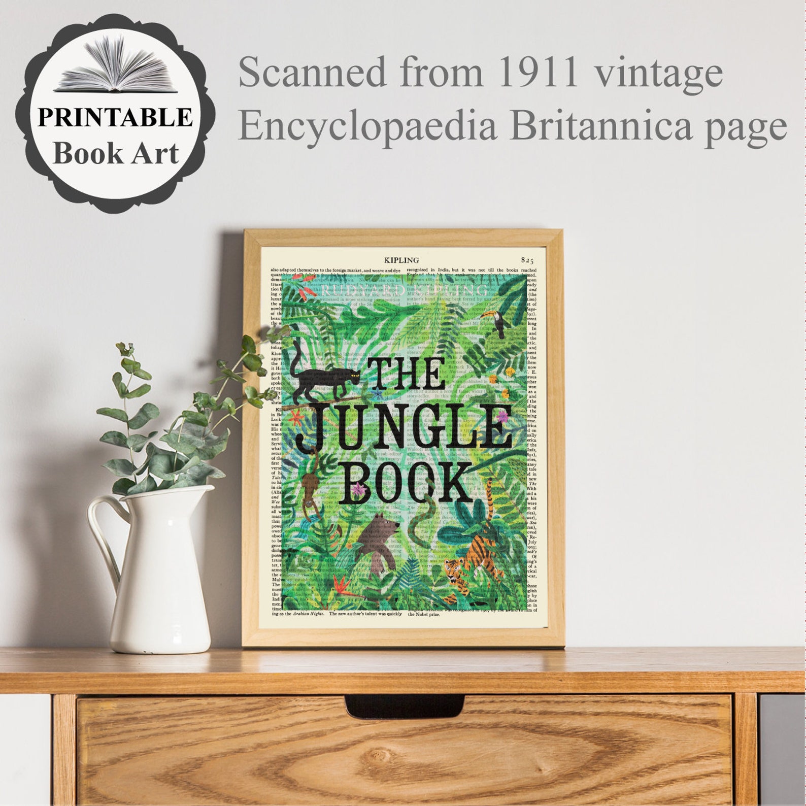 Printable 'the Jungle Book' Rudyard Kipling Poster | Etsy