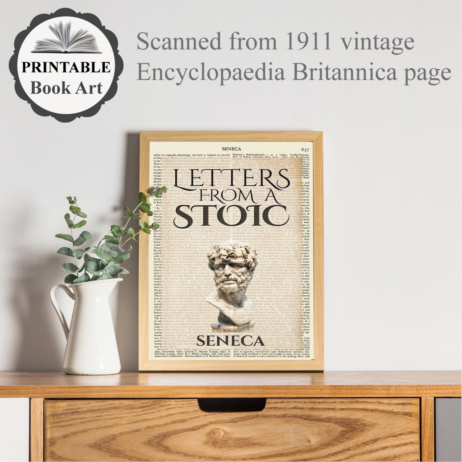Printable Art of 'letters From A Stoic' Book Cover on - Etsy