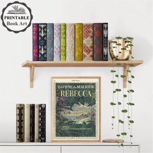 Downloadable 'rebecca' Book Cover Art Print on an Old 1911 ...
