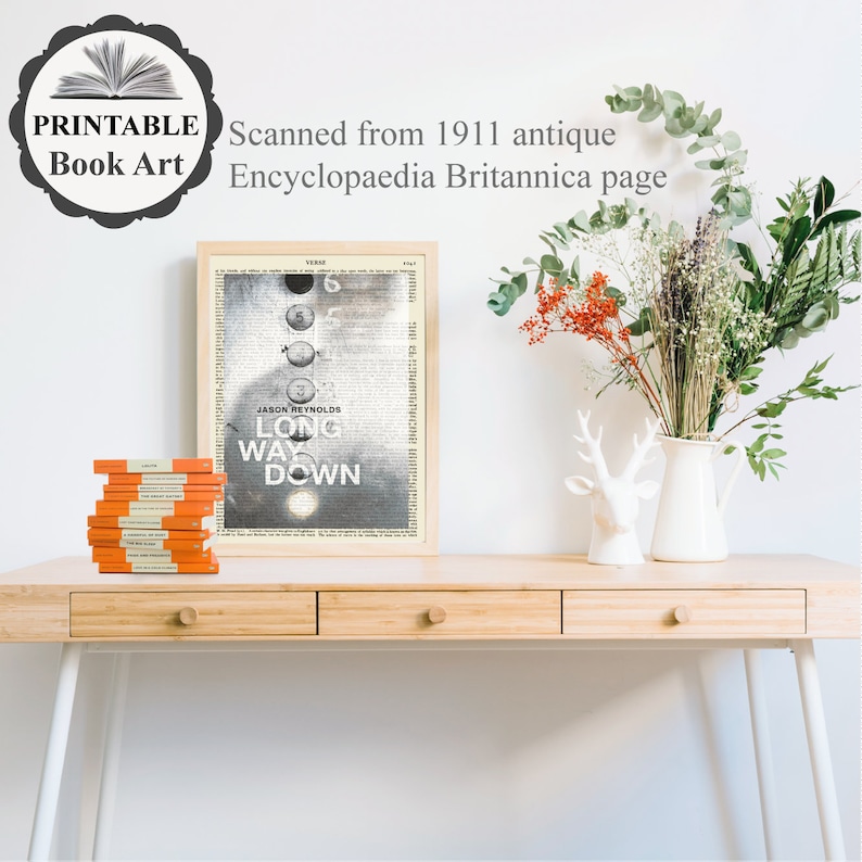 Printable 'long Way Down' Book Cover Art Prints - Etsy