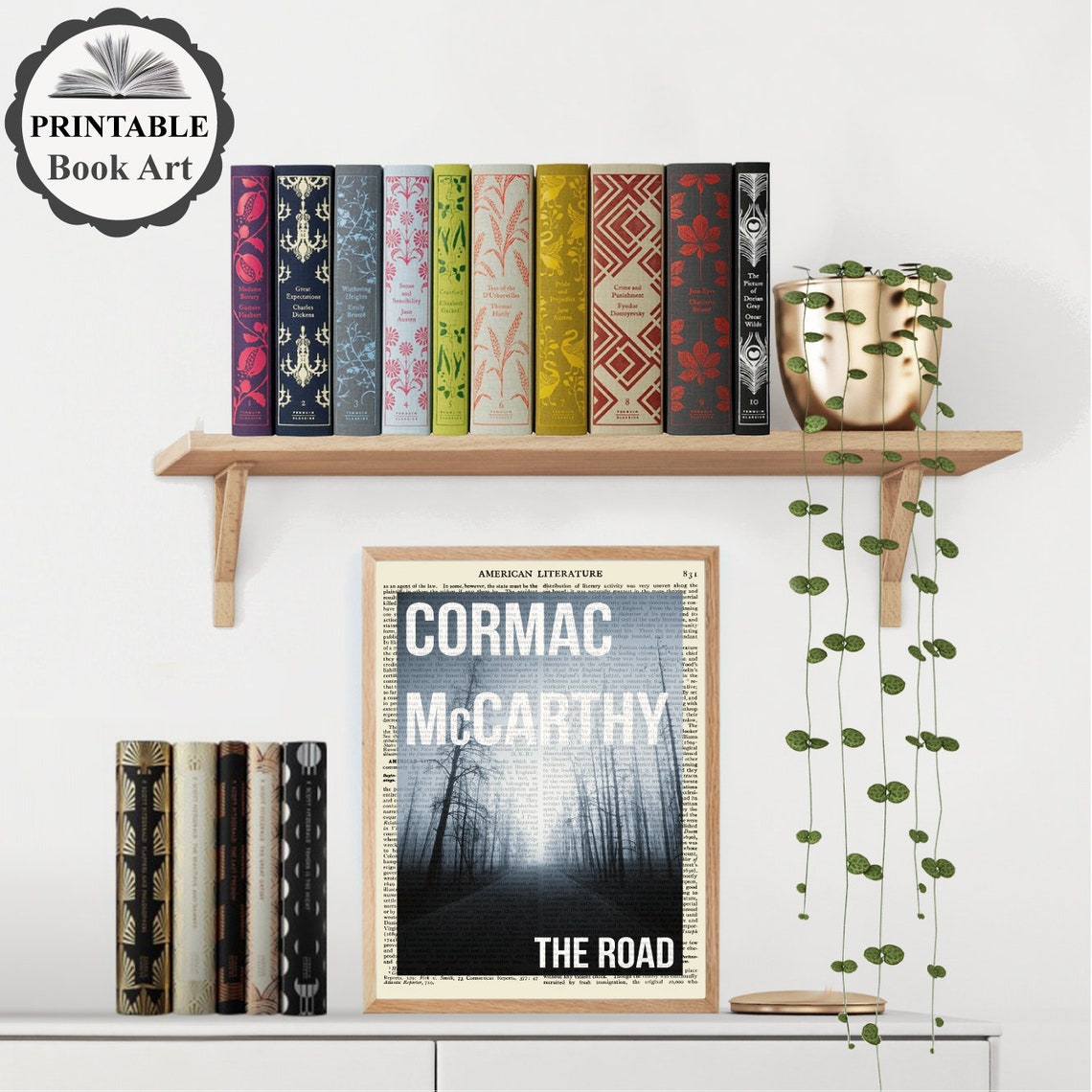 Instant Download 'the Road' Book Cover Print on Old - Etsy