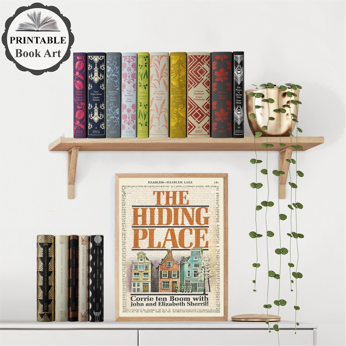 Printable Book Cover Poster of the Hiding Place on Vintage Encyclopedia ...