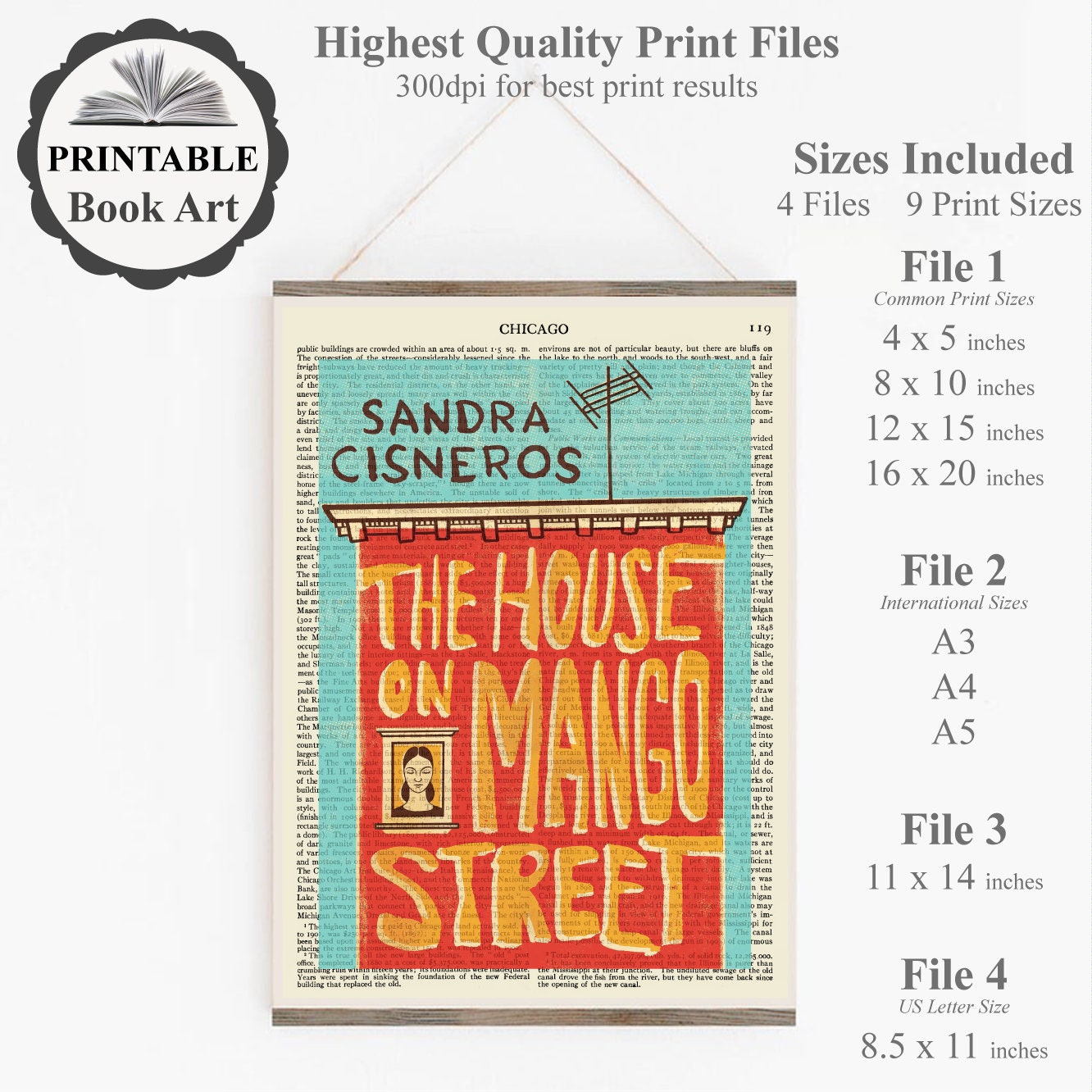 Printable 'the House on Mango Street' Book Cover | Etsy