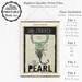 Printable 'the Pearl' by John Steinbeck Book Cover Art Print on Vintage ...