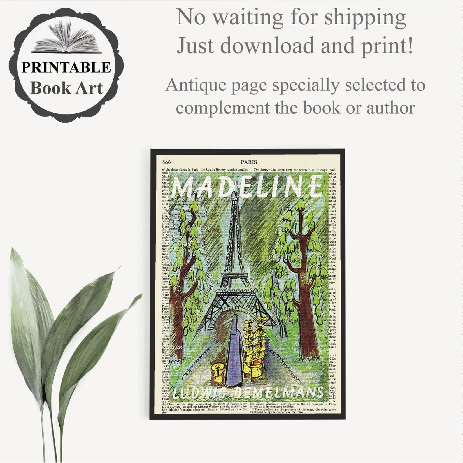 Printable 'madeline' Art Print of Book Cover on | Etsy