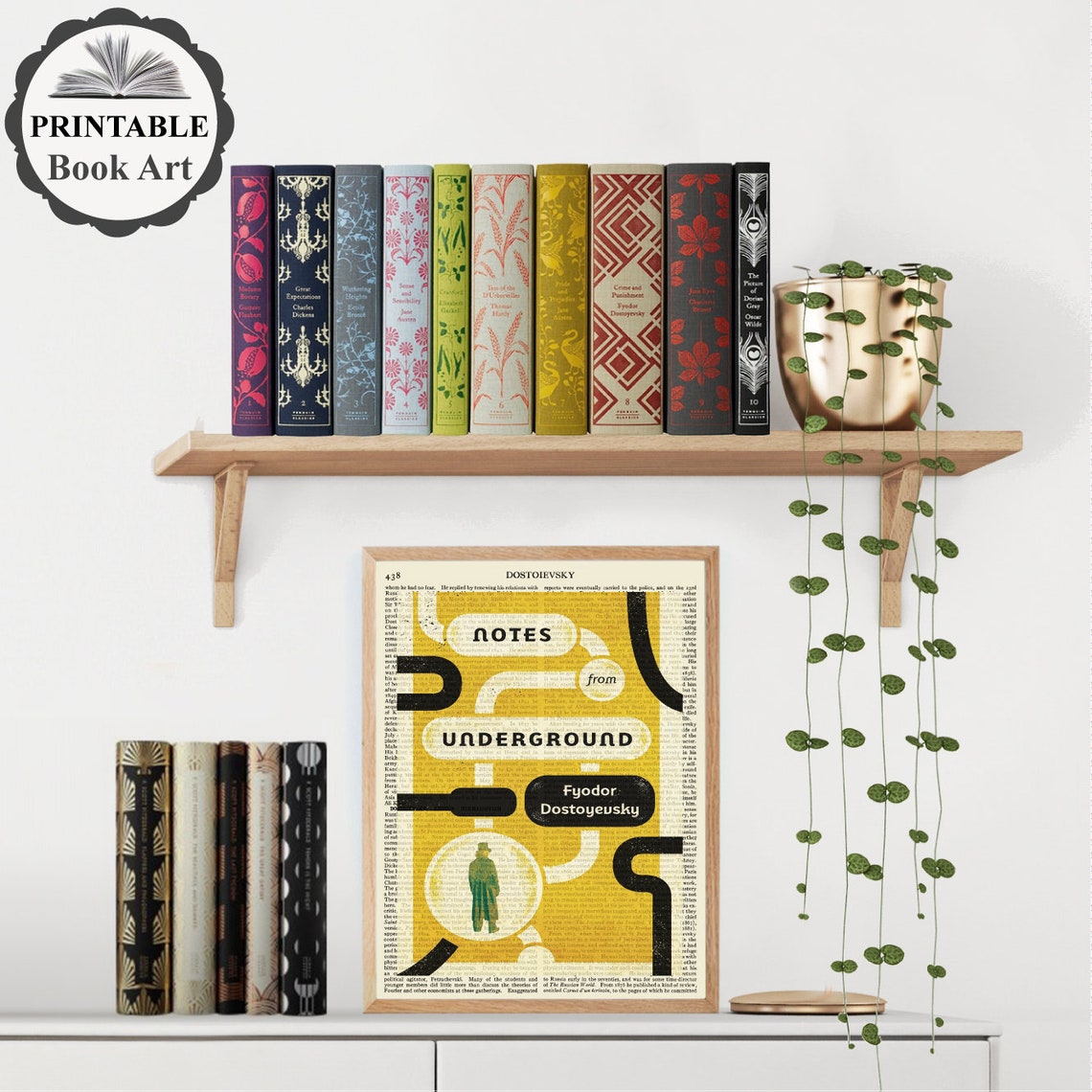 Printable 'notes From Underground' Book Cover Art - Etsy